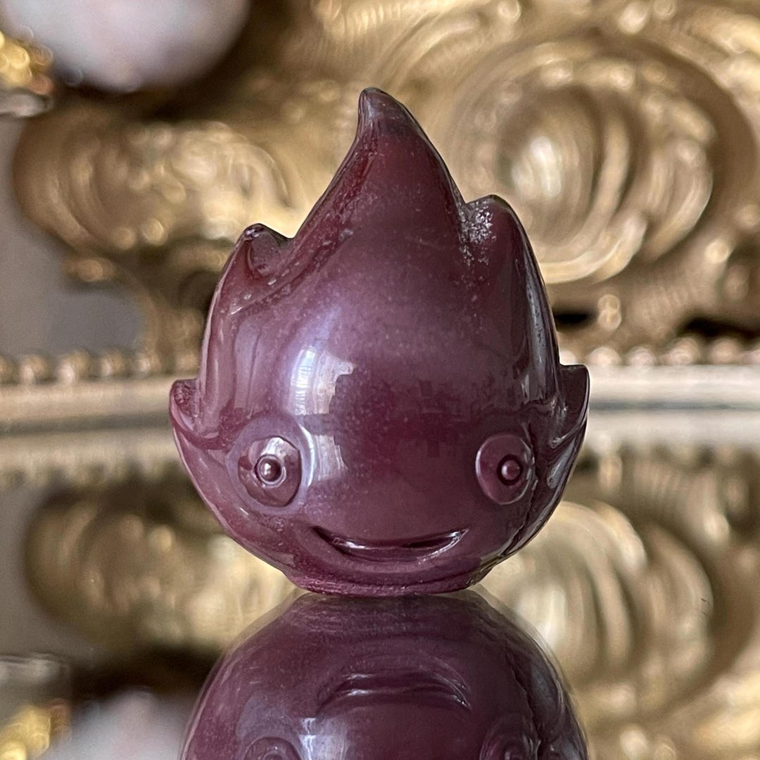 Rare Burgundy Purple Mookaite Flame Red Flame Spirit Decor Red Mookaite ...