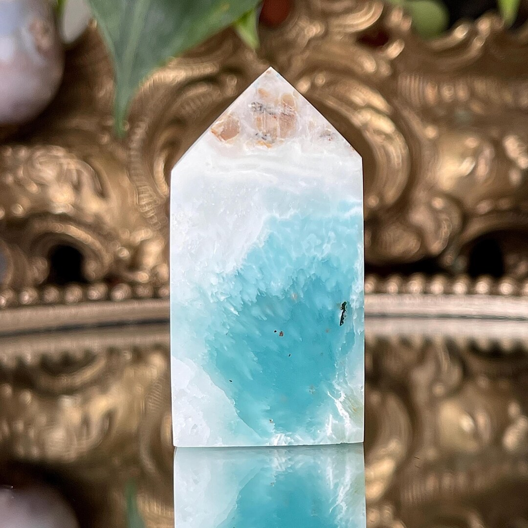 High Quality Blue Hemimorphite Tower Electric Calamine Obelisk Not ...