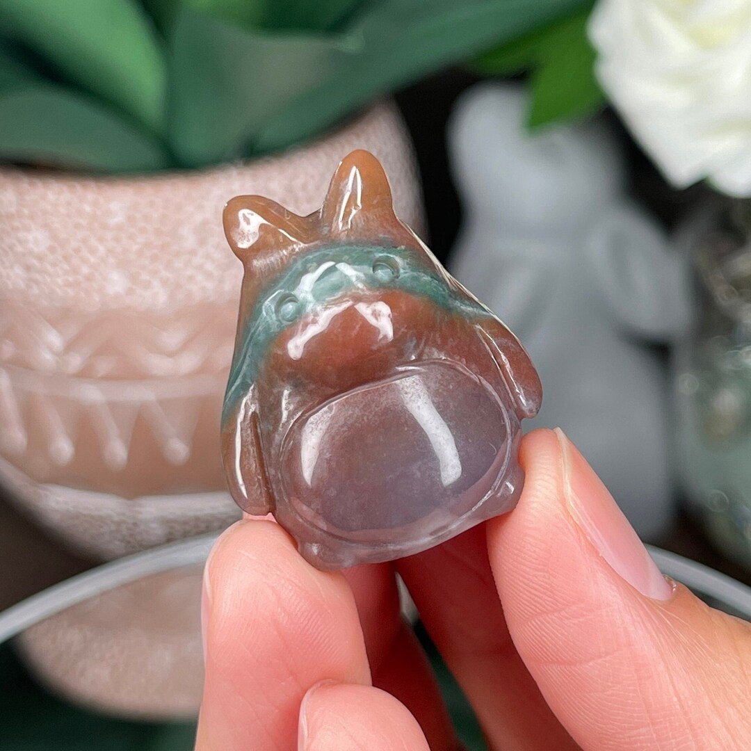 Ocean Jasper Carving Gift Cute Anime Figurine Gift Birthday - Etsy