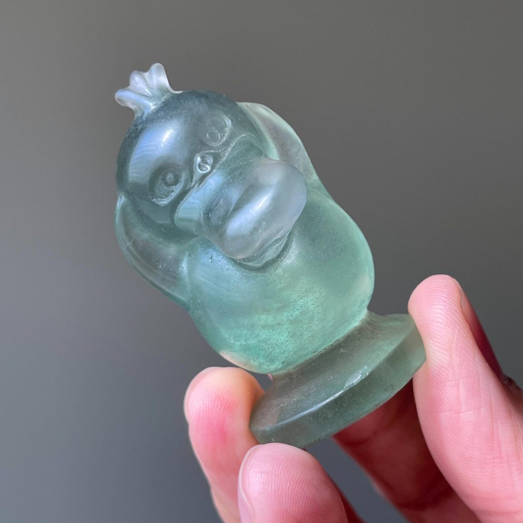 Liparite Psyduck 90s Anime Duck Fluorspar Mistypsyduck Carving Pokmon ...