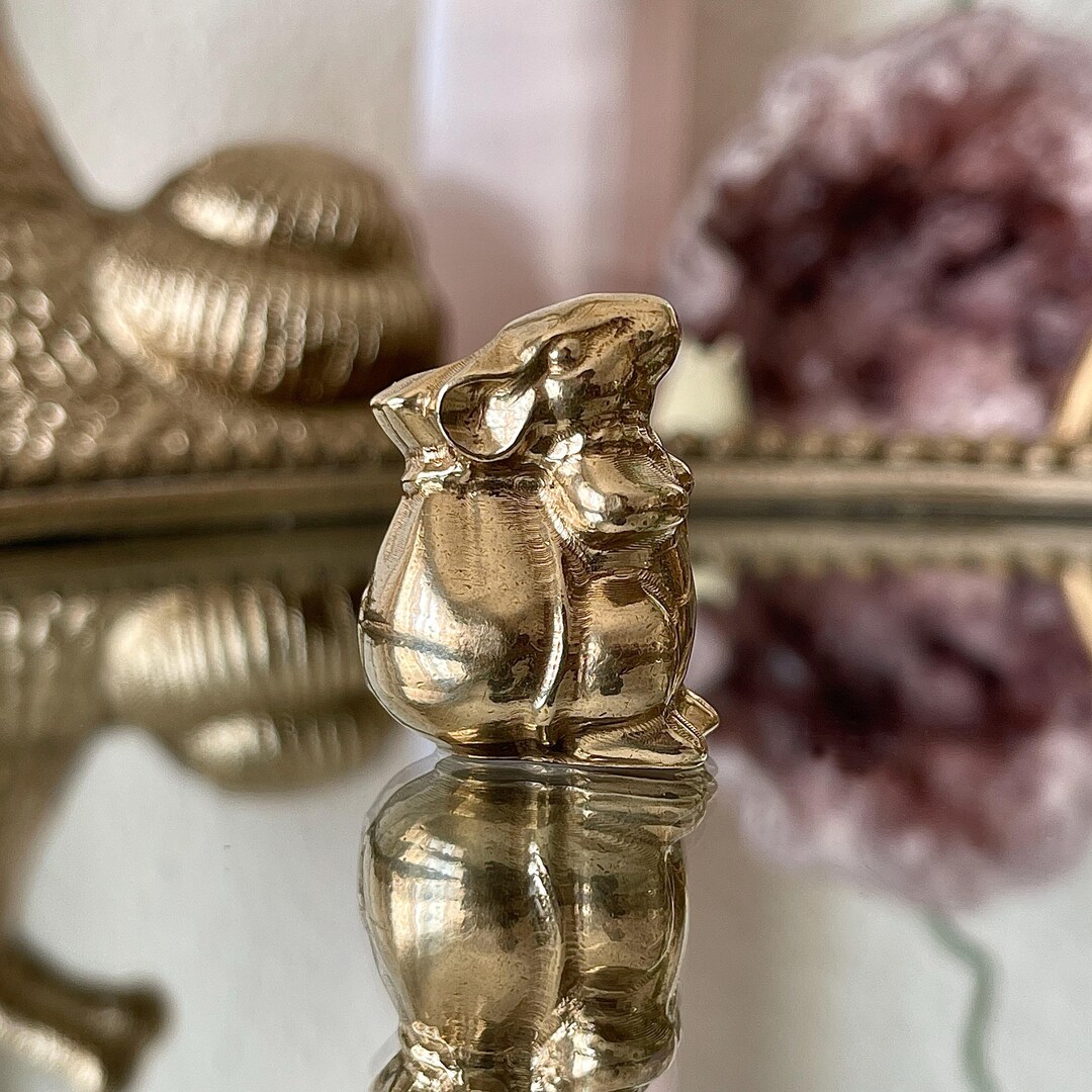 AAA Copper Mouse Carving Fancy Mouse Crystal Gold Mice Gift Animal ...