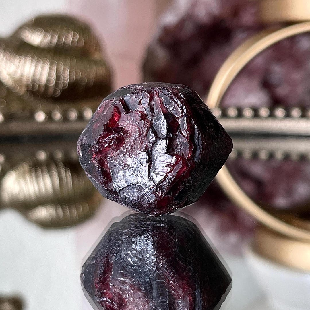 Rough Bohemian Garnet Specimen Red Garnet Specimen Almandine Stone ...