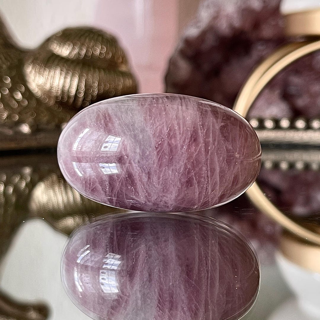 Lavender Quartz Pebble Purple Rosequartz Stone Purple Quartz Crystal ...