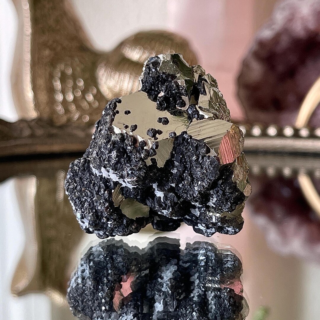 Peru Sphalerite Octahedral Pyrite Cluster Octahedral Pyrite Specimen ...