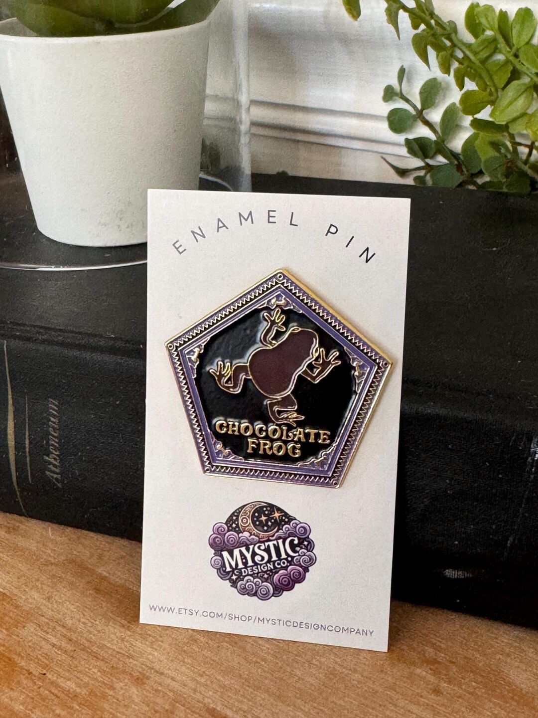 Harry Potter Chocolate Frog Hogwarts Brooch Enamel Pin - Etsy