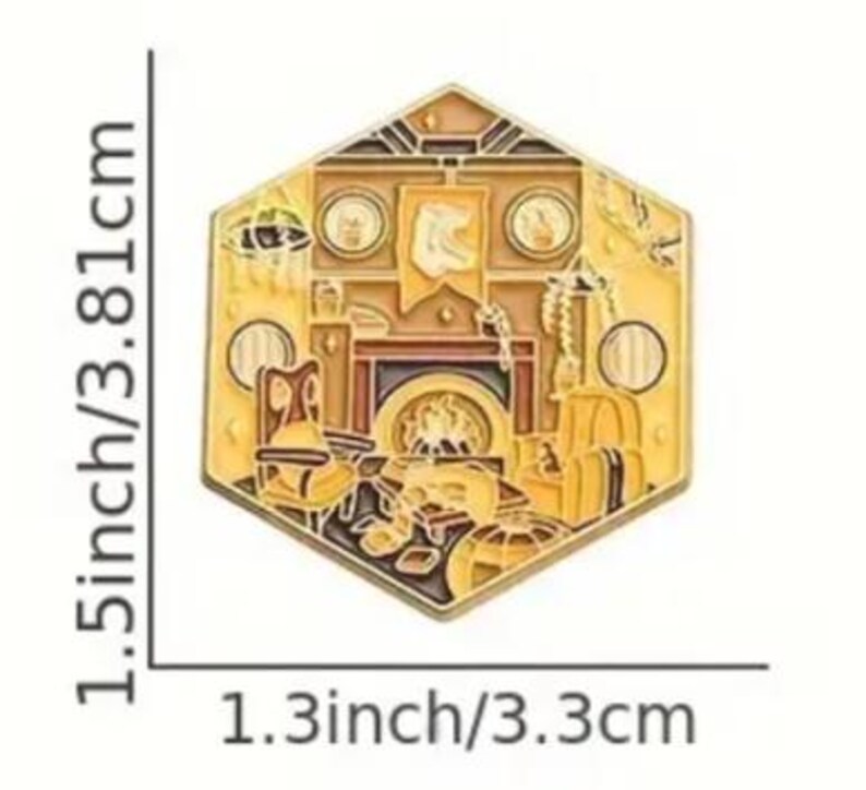 Hogwarts hufflepuff House Hufflepuff Emblem Enamel Pin - Etsy