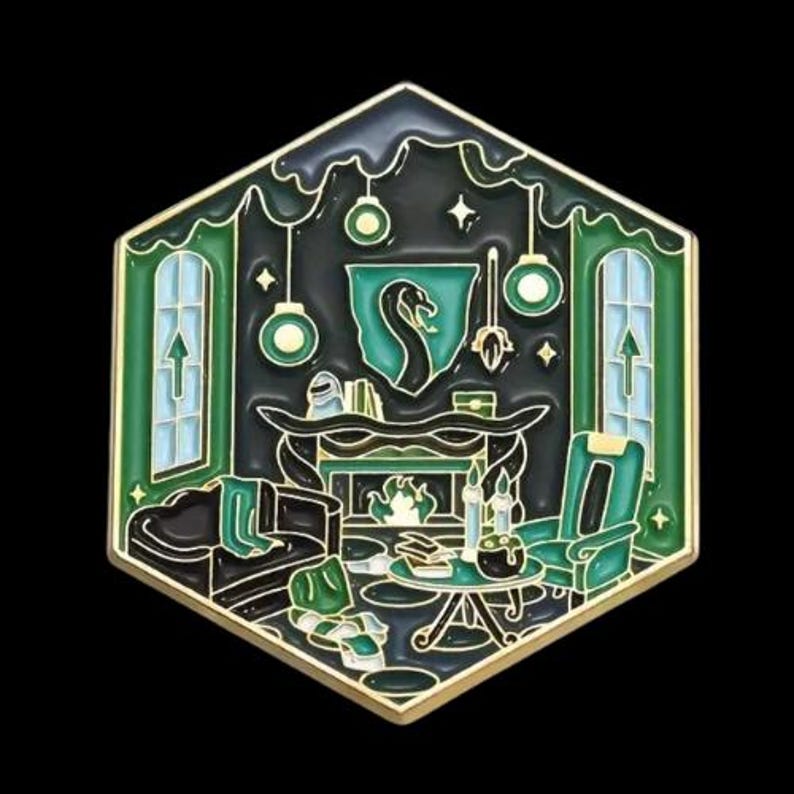 Hogwarts Slytherin House Slytherin Emblem Enamel Pin - Etsy