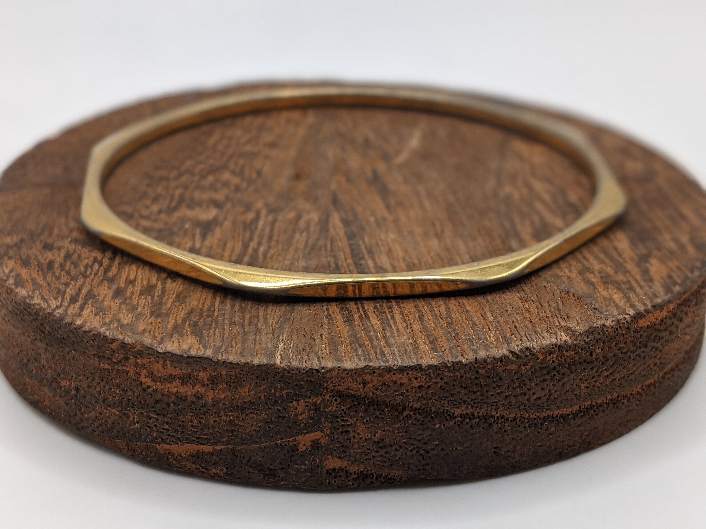 Monet Vintage Gold Tone Geometric Octagonal Bangle Bracelet - Etsy