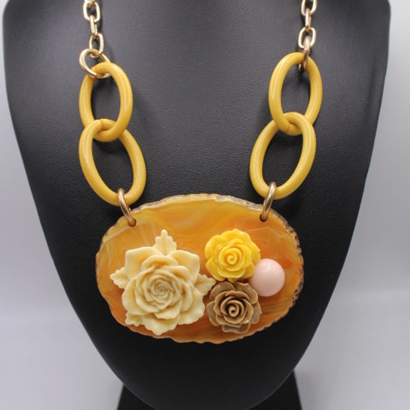 Wood Slice Necklace - Etsy