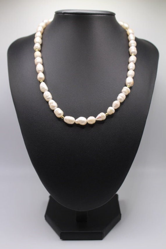 Vintage Real Pearl Necklace Gem