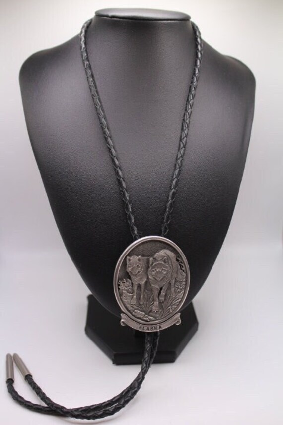 Vintage bolo tie alaska - Gem