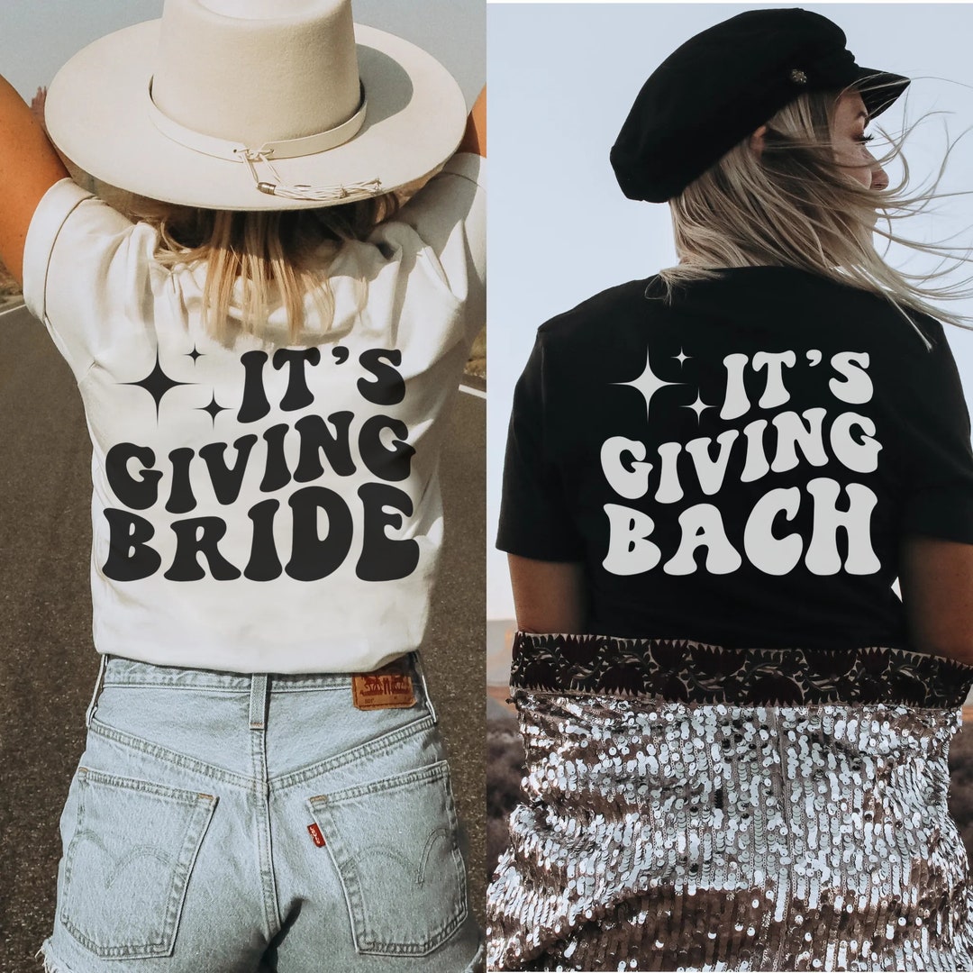 Custom Bachelorette, It's Giving Bach, Groovy Retro Oversized Bach ...