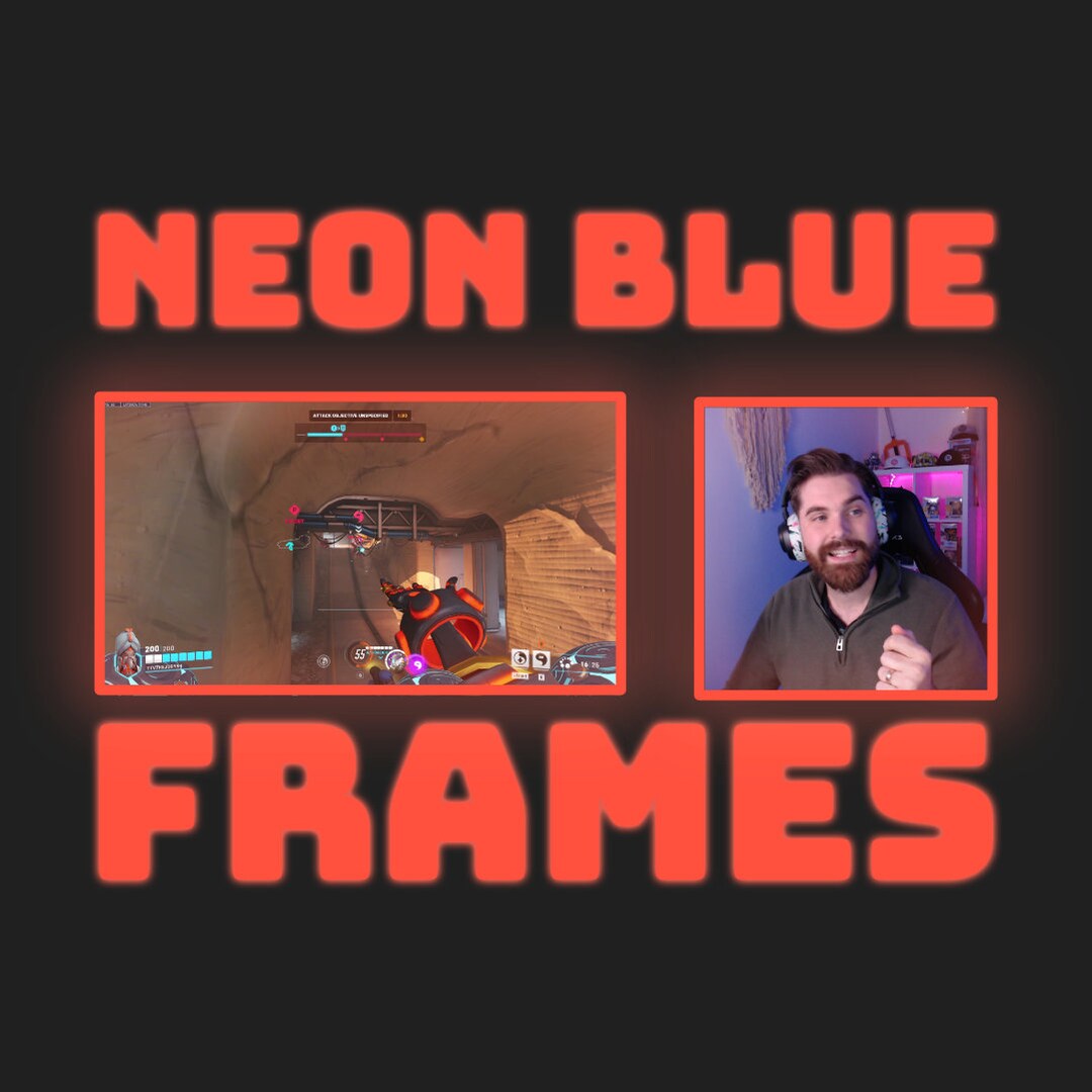 Neon Orange Camera Overlay for OBS and Streamlabs - Etsy