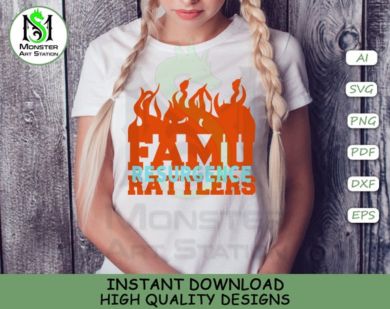 FAMU Rattlers Vector Svg Cut File for Cricut Ready for | Etsy Australia