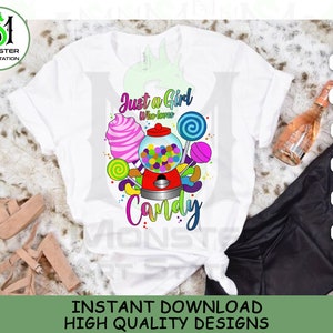 Just a Girl Who Love Candy Vector Svg Candy Girl Cut File for Cricut ...
