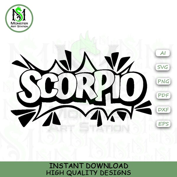 Scorpio Svg - Etsy