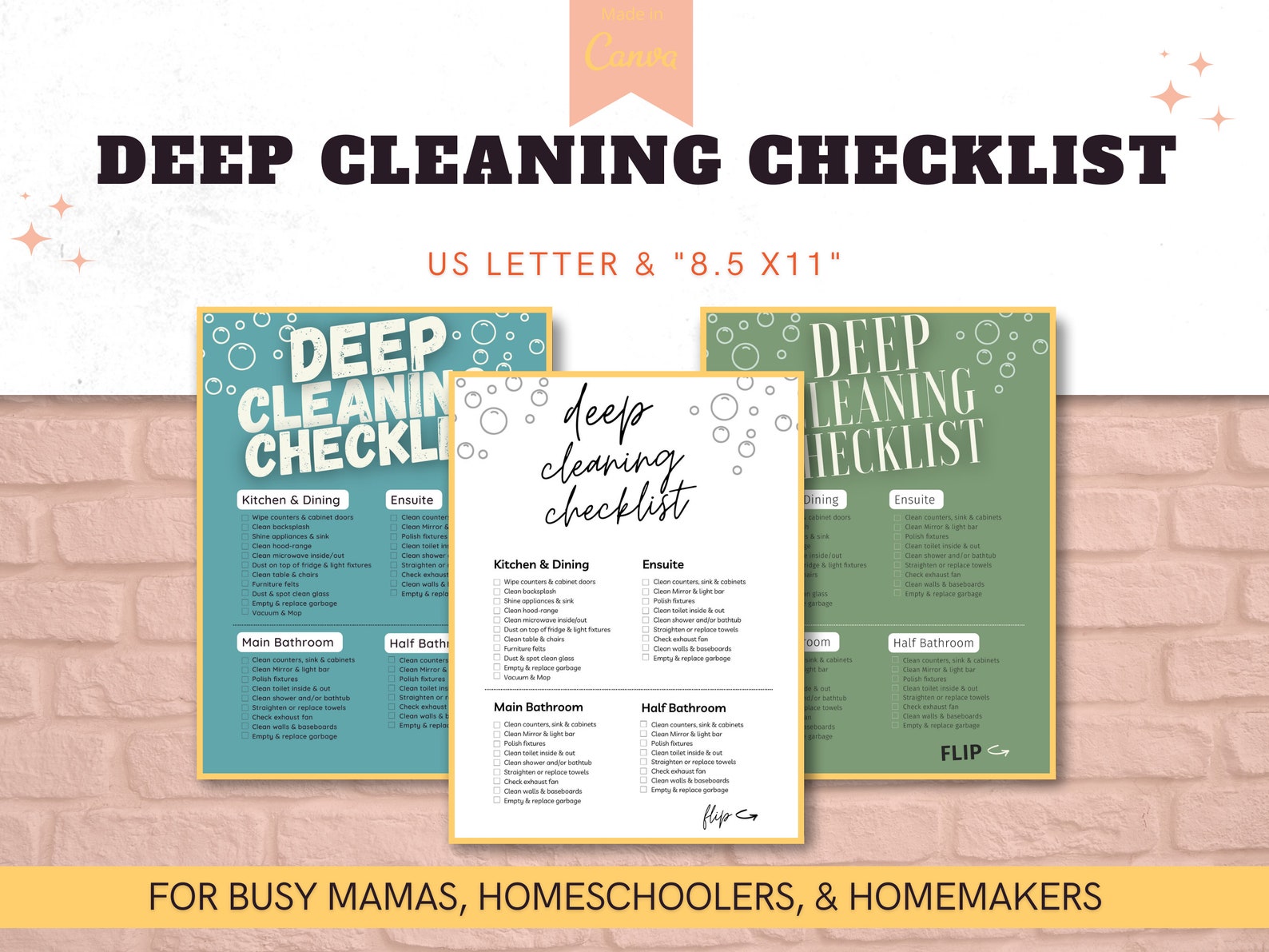 Flylady Zone Deep Cleaning Checklist Printable, Declutter Planner ...