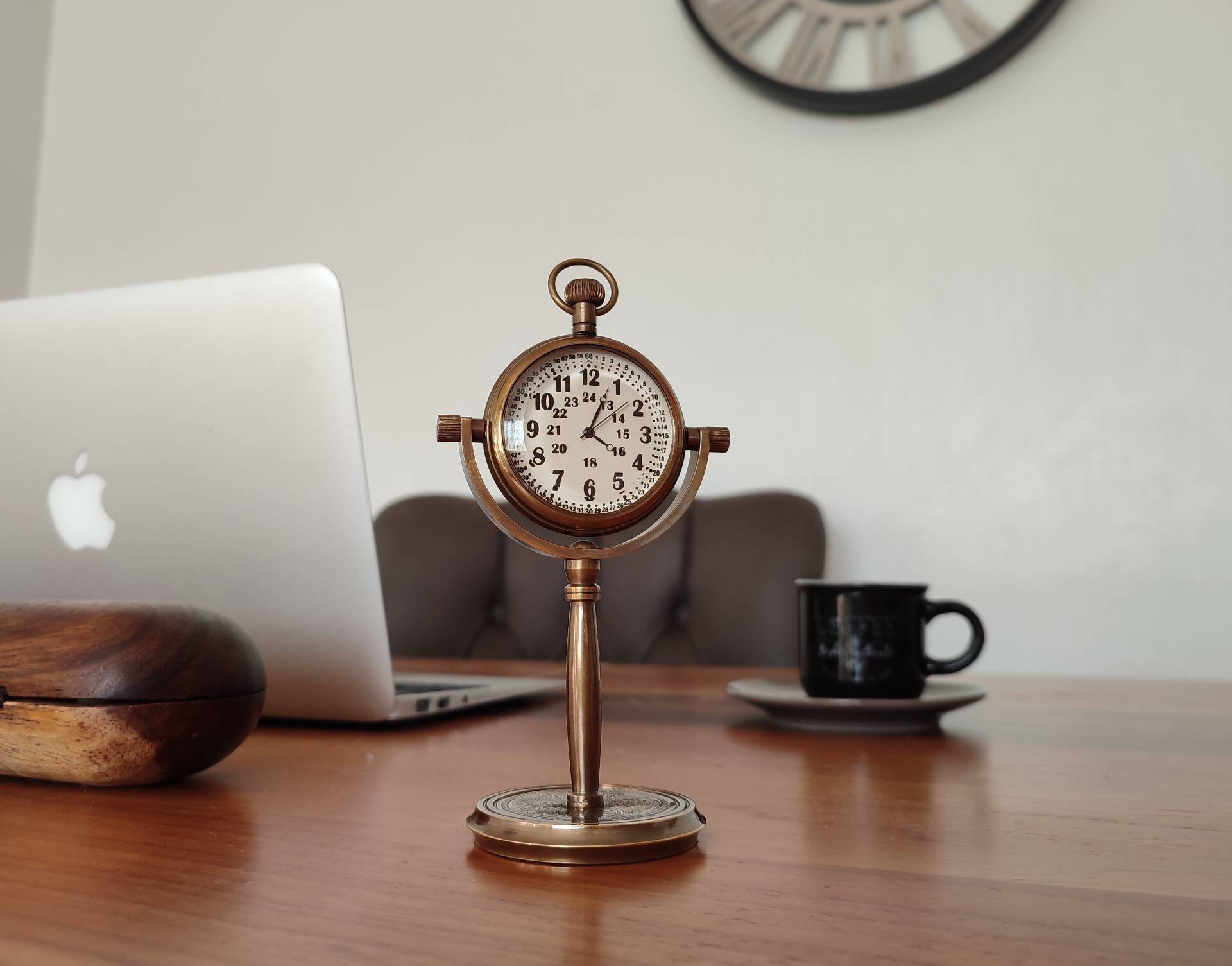 Personalized Anniversary Gift - Engraved Antique Desk Clock ...