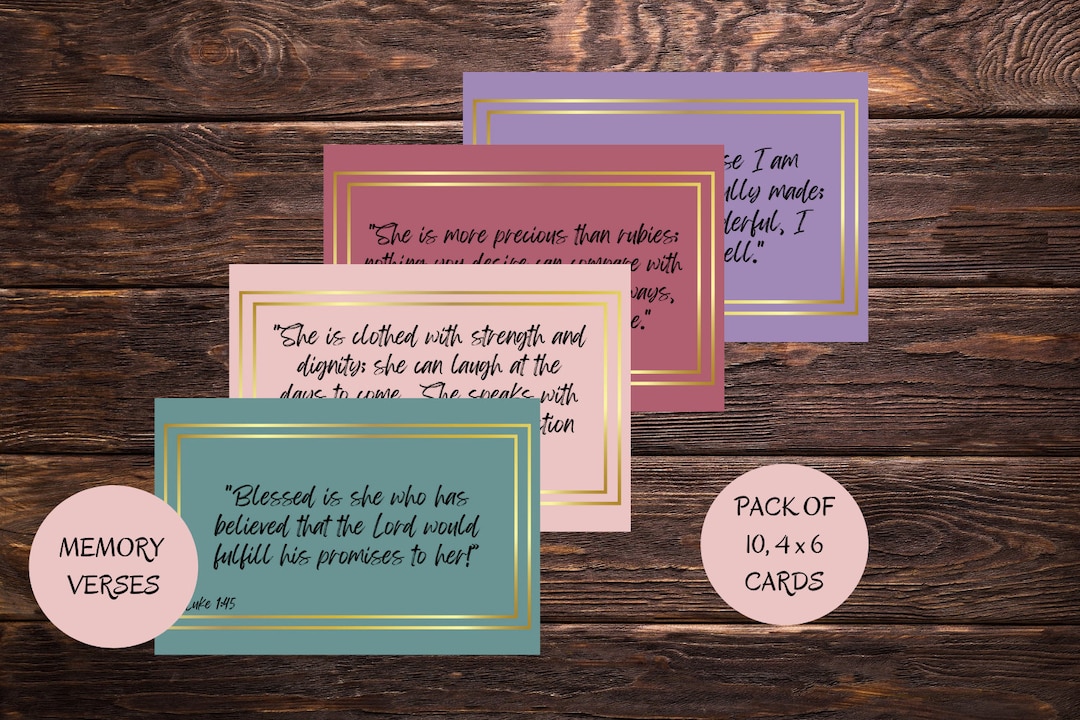 Women of the Bible | Memory Verses | Bible Verses for Women - Etsy