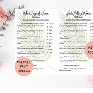 BIBLE TRIVIA - Who Said It? - Women of the Bible - Bible Study - Church ...