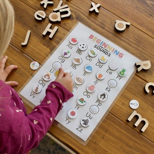 Printable Alphabet Beginning Sounds Worksheet, Educational Activity ...