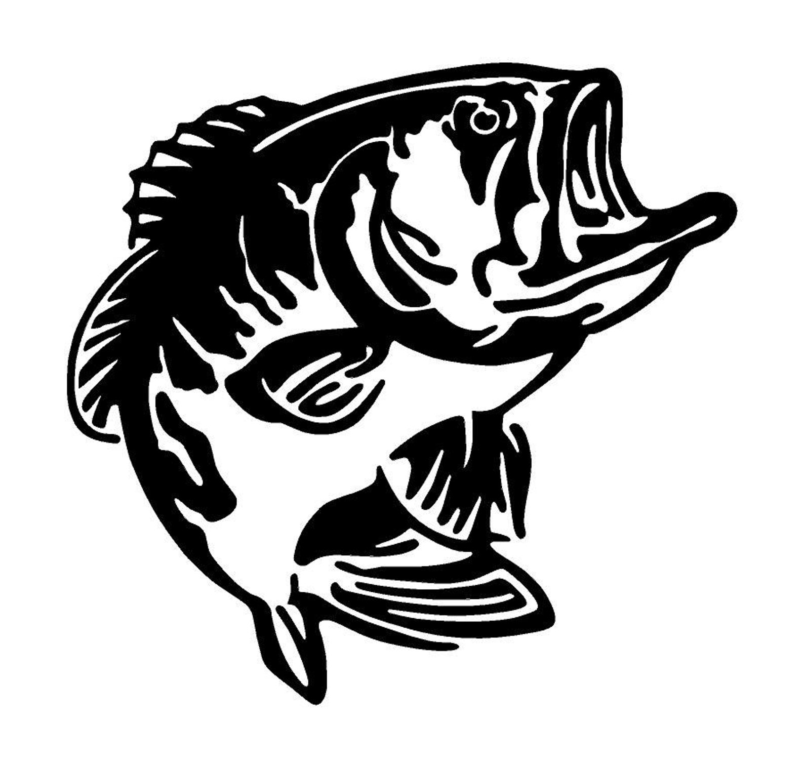 Largemouth Bass Fish Diecut Vinyl Car Truck SUV Fishing Decal - Etsy