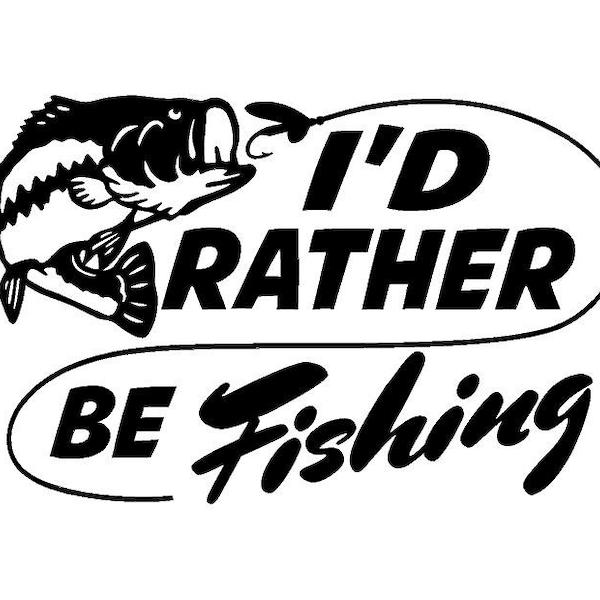 Fishing Decal - Etsy
