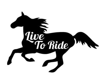 Live to Ride Sticker - Etsy