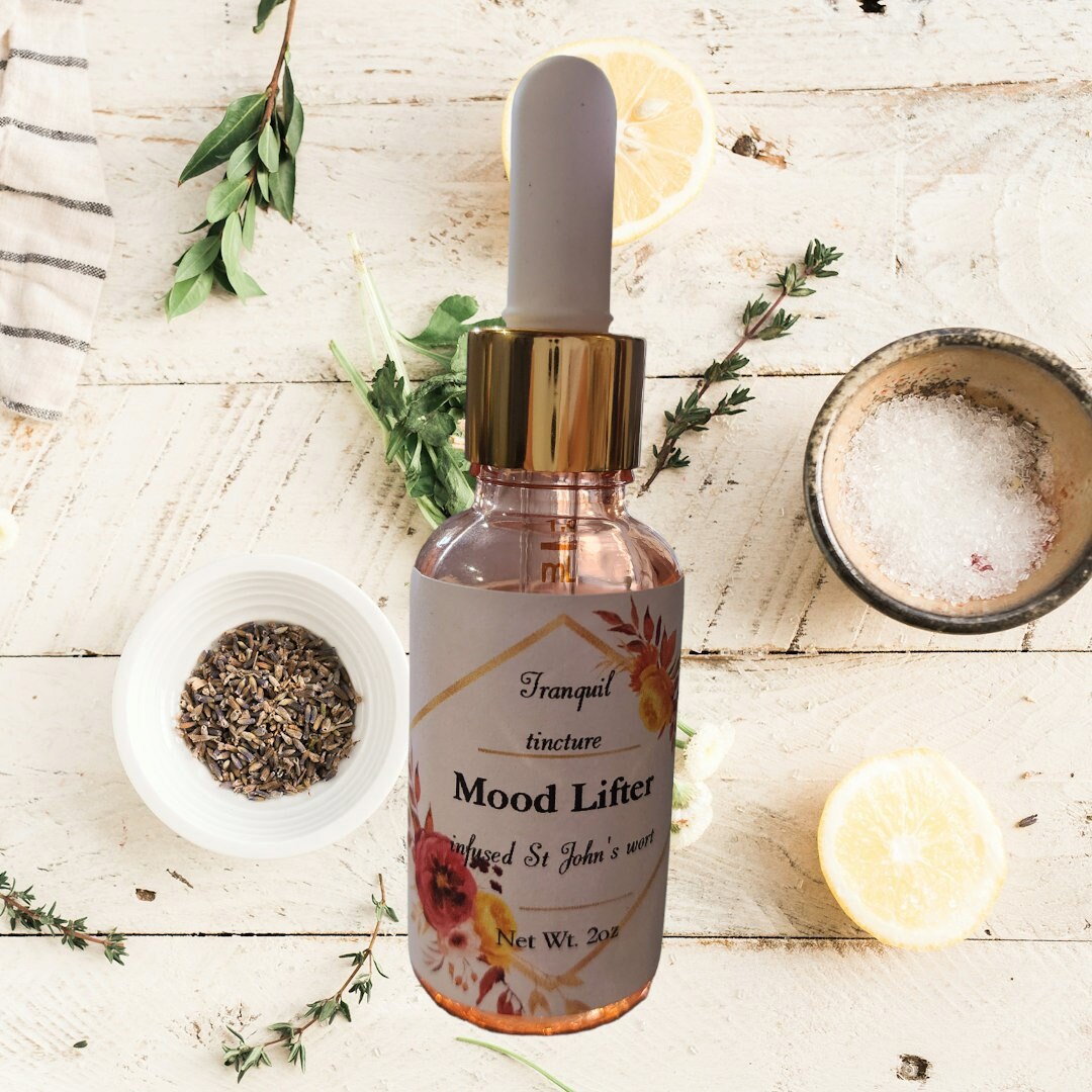 St John Mood Lifter, Mood Lifting Tincture, Herbal Remedies, Plant ...