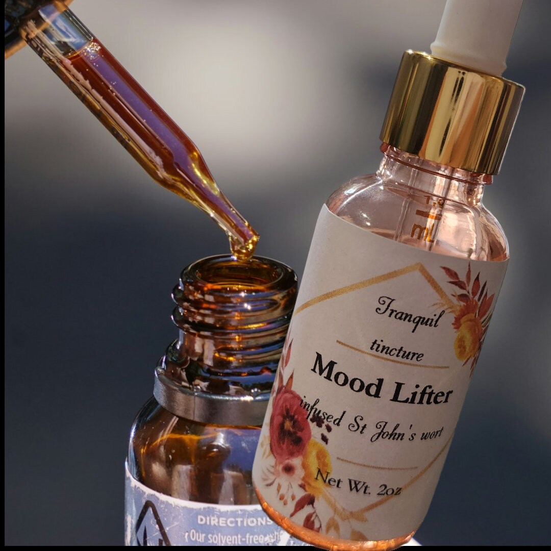 St John Mood Lifter, Mood Lifting Tincture, Herbal Remedies, Plant ...