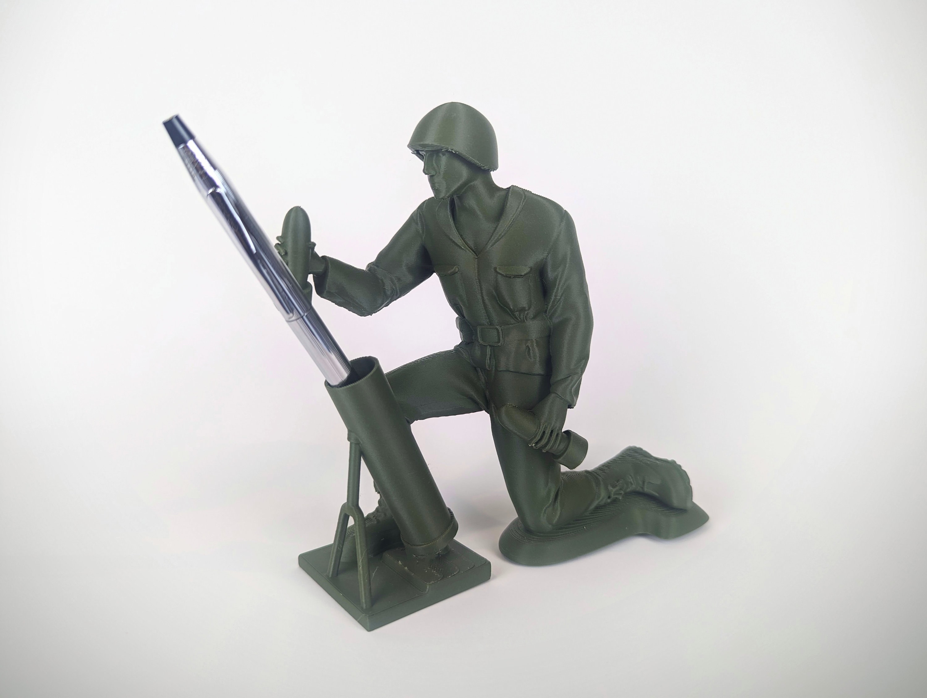 Mortarman Army Men Toy Pen Holder - Etsy