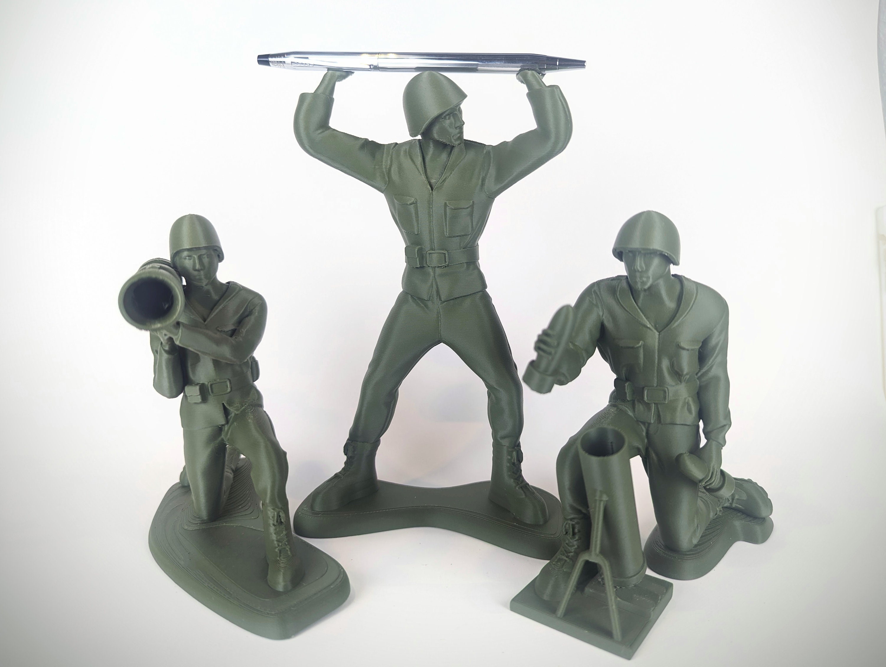 Mortarman Army Men Toy Pen Holder - Etsy