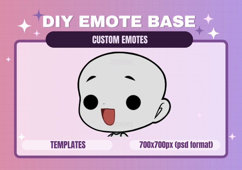32 Emote Bases/ Emote Base Pack / YCH Emoticons / Templates / - Etsy