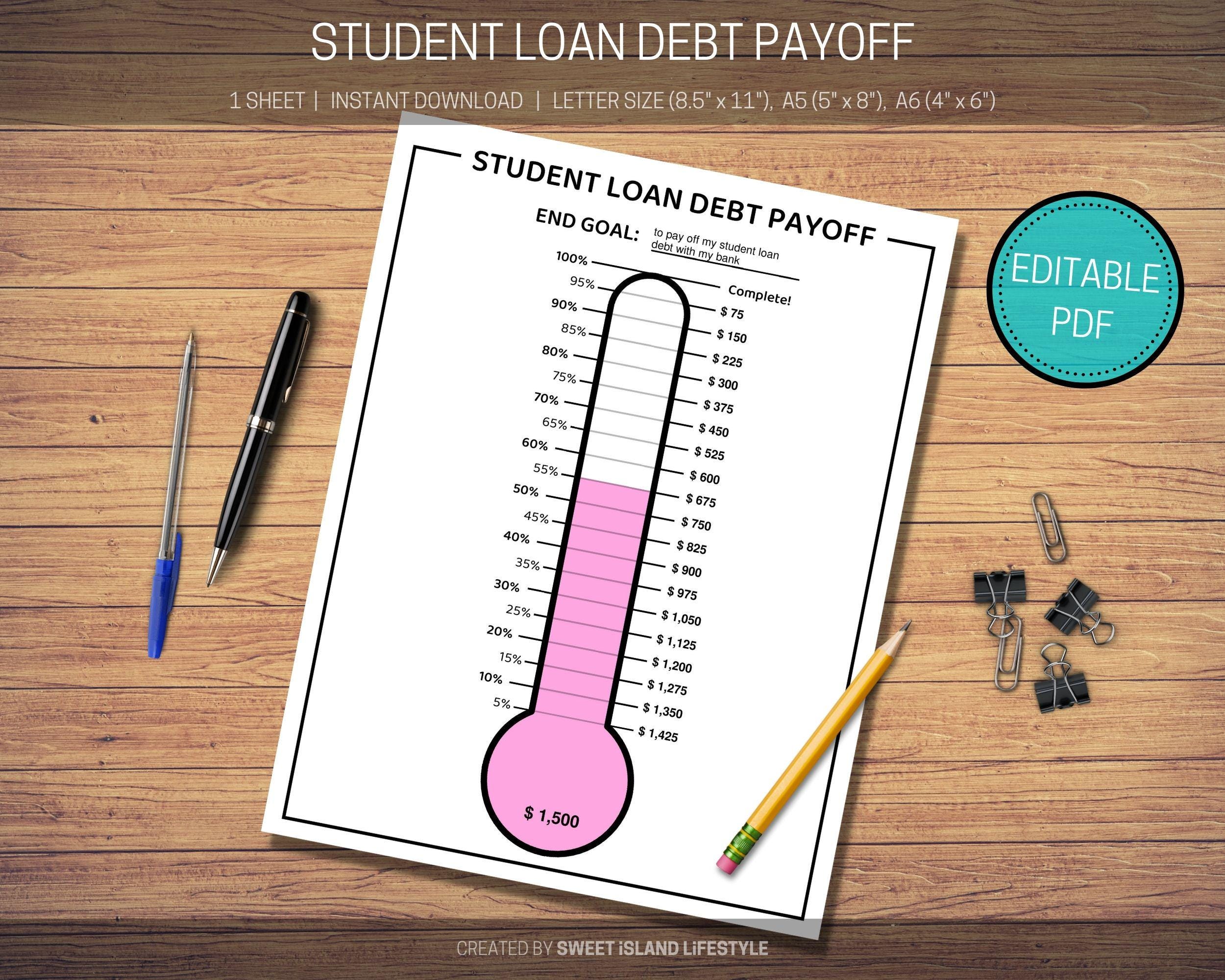 Student Loan, Debt Tracker, Student Debt, Student Loans Debt, Student ...