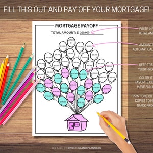 Mortgage Payoff Tracker, Mortgage Tracker, Debt Tracker, Debt Free ...