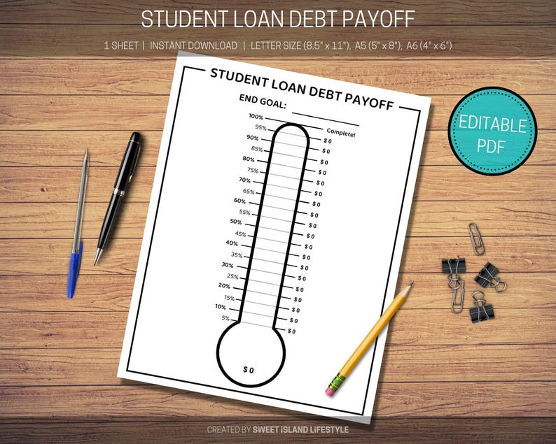 Student Loan, Debt Tracker, Student Debt, Student Loans Debt, Student ...