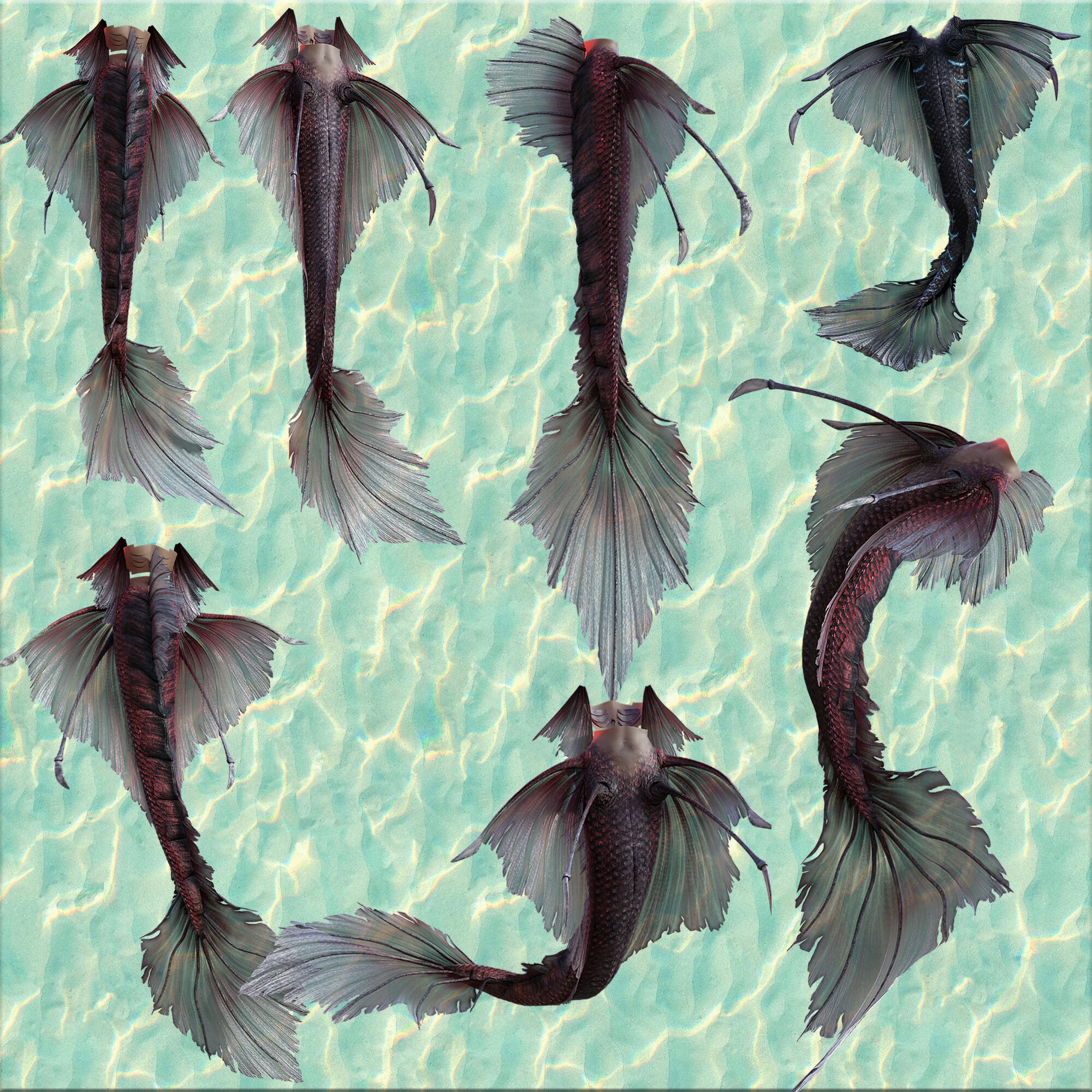 25 Realistic Mermaid Tail Overlays Mermaid Overlays Mermaid - Etsy