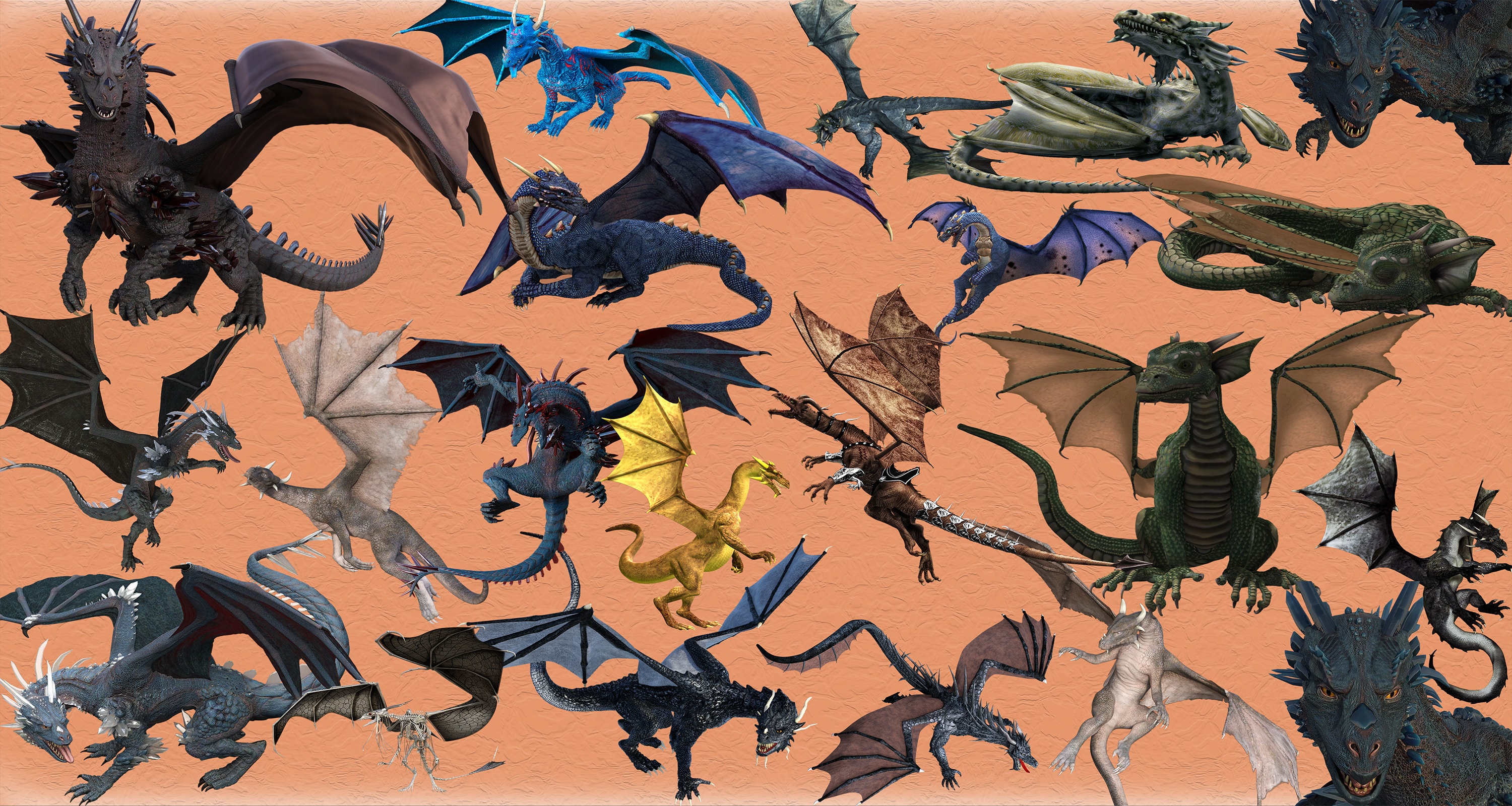Fictional Dragon Size Chart