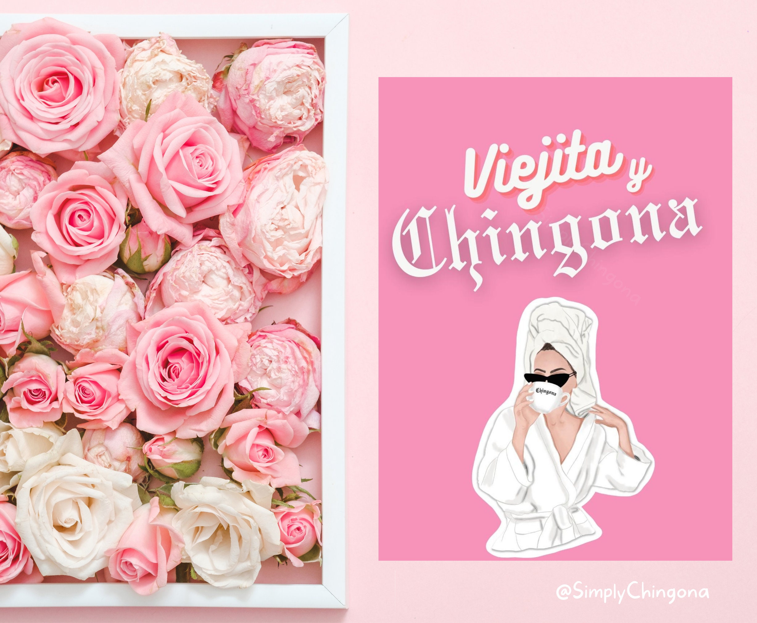Printable Viejita Y Chingona Birthday Greeting Card Instant Dowbload ...
