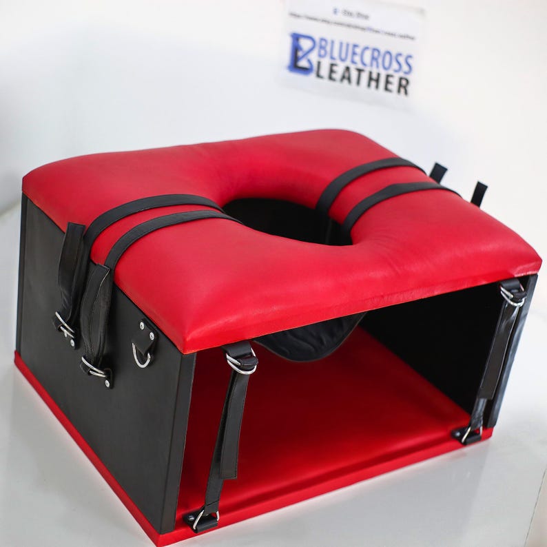 Handmade Red Leather Queening Chair: BDSM Furniture - Etsy
