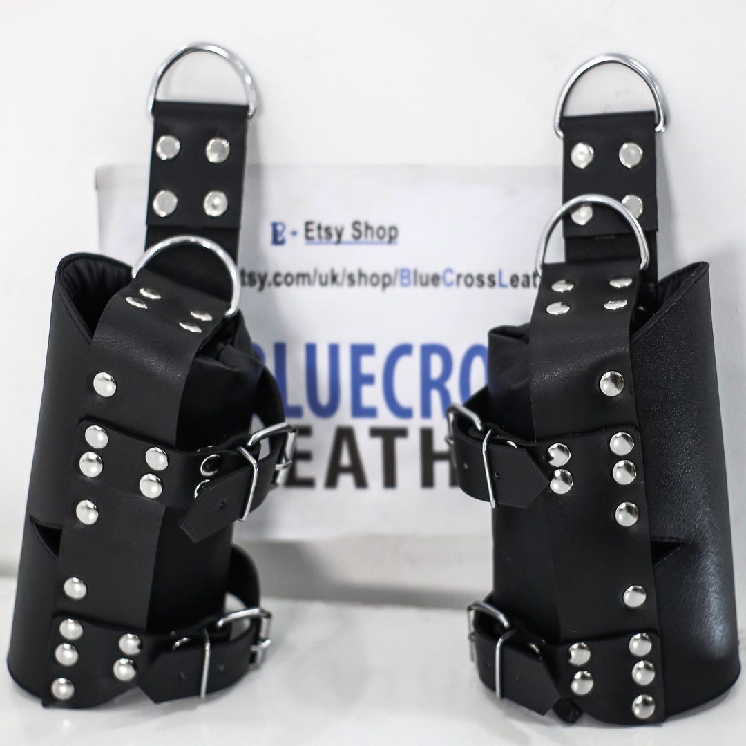 Heavy-duty Leather Ankle Suspension Hanging Cuffs – Premium BDSM ...