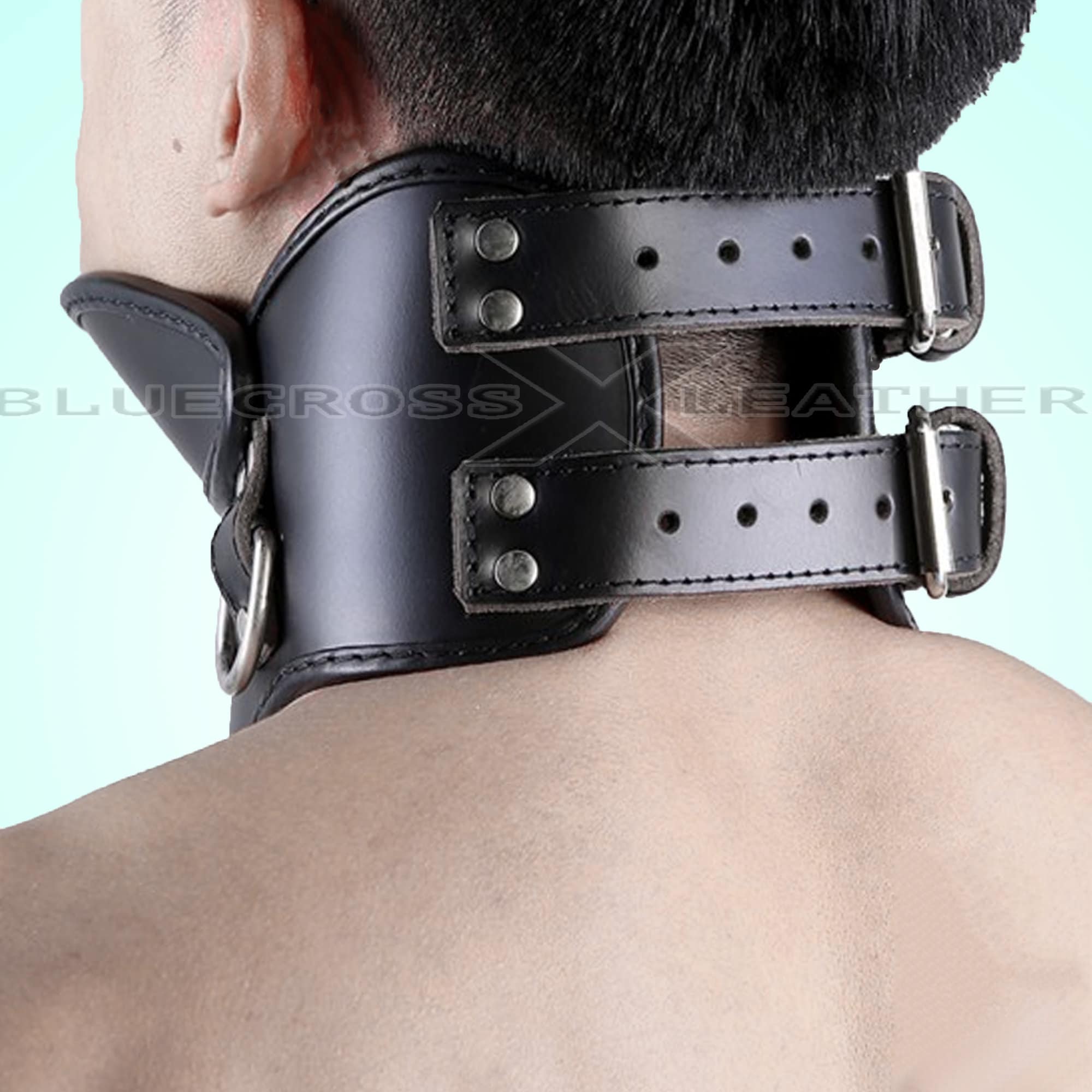 Posture Neck Collar Black Corset Leather Choker Posture - Etsy
