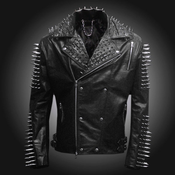 Spiked Punk Jacket - Etsy UK