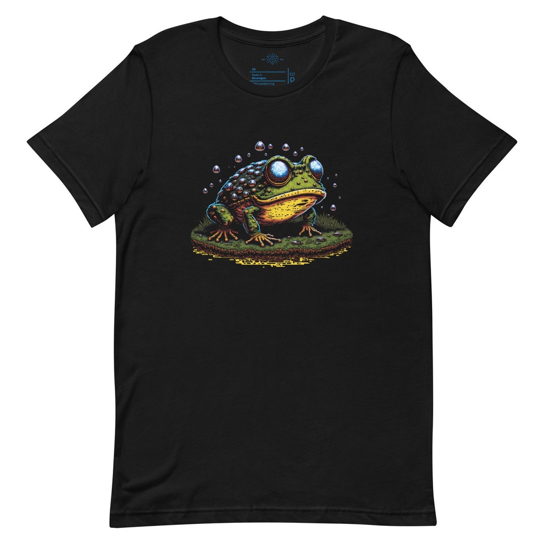 Hypnotic Toad Pixel Art Vintage T-shirt - Etsy