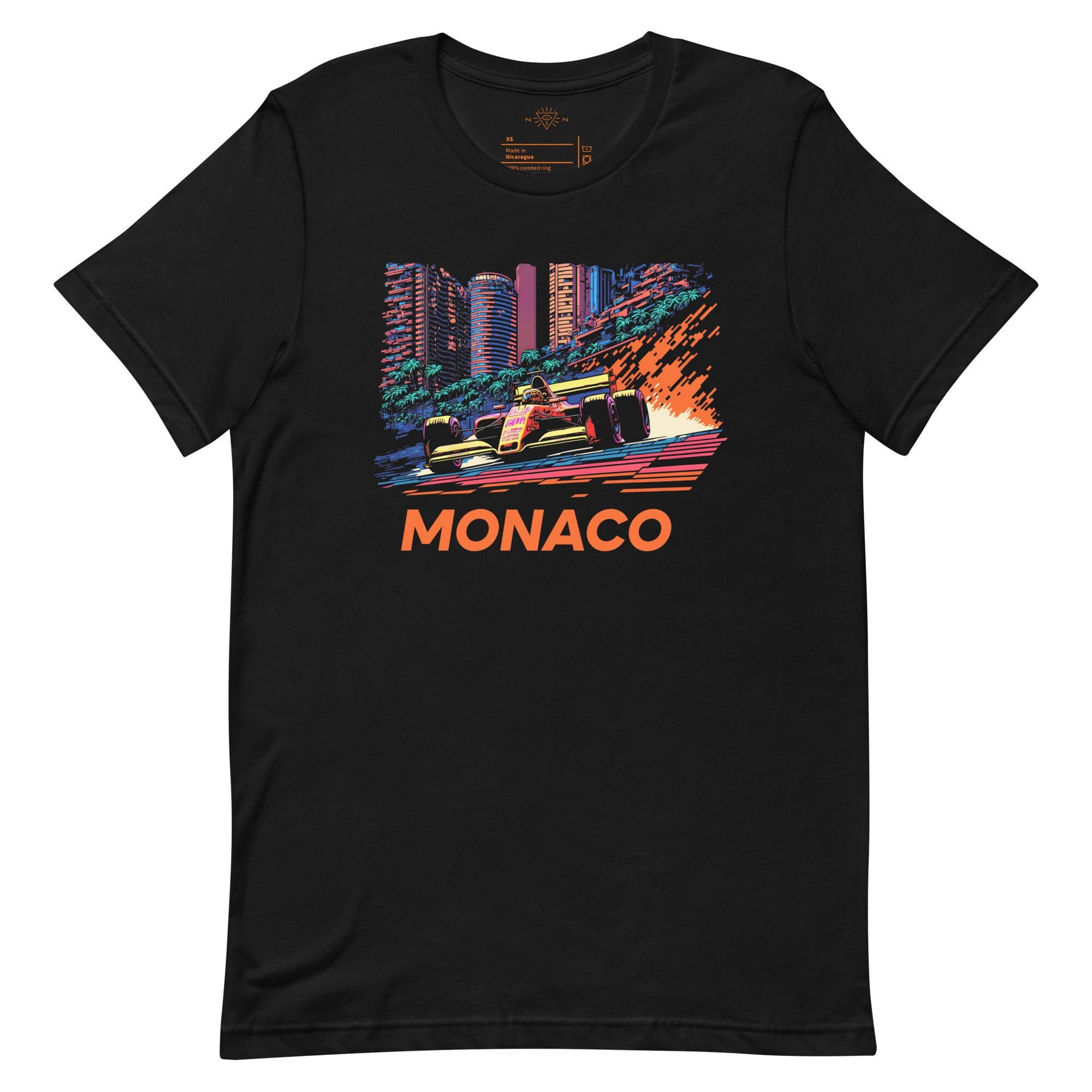 Monaco Grand Prix Pixel Art 8 Bit Gaming Vintage Style T-shirt - Etsy