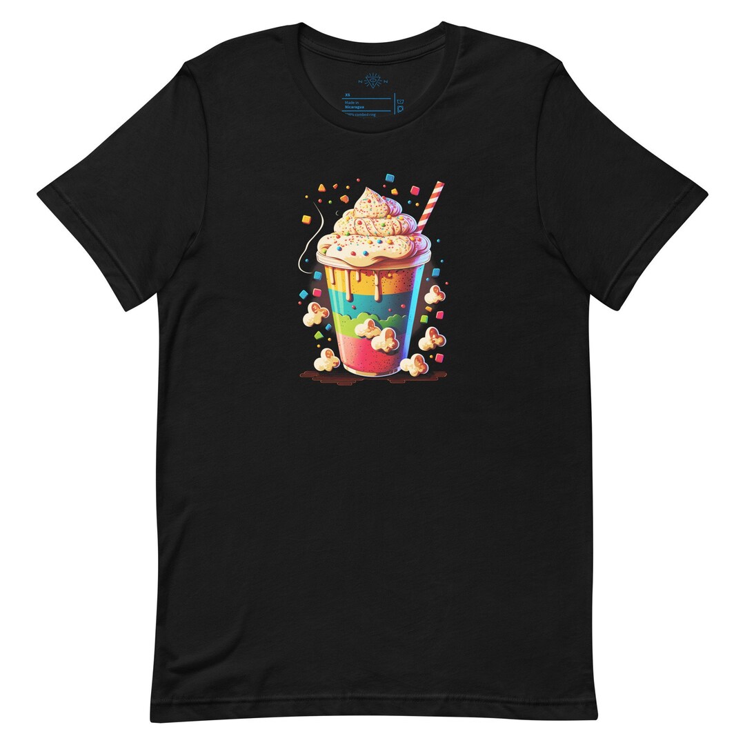 Sugary Sweet Candy Frappuccino Pixel Print T-shirt - Etsy