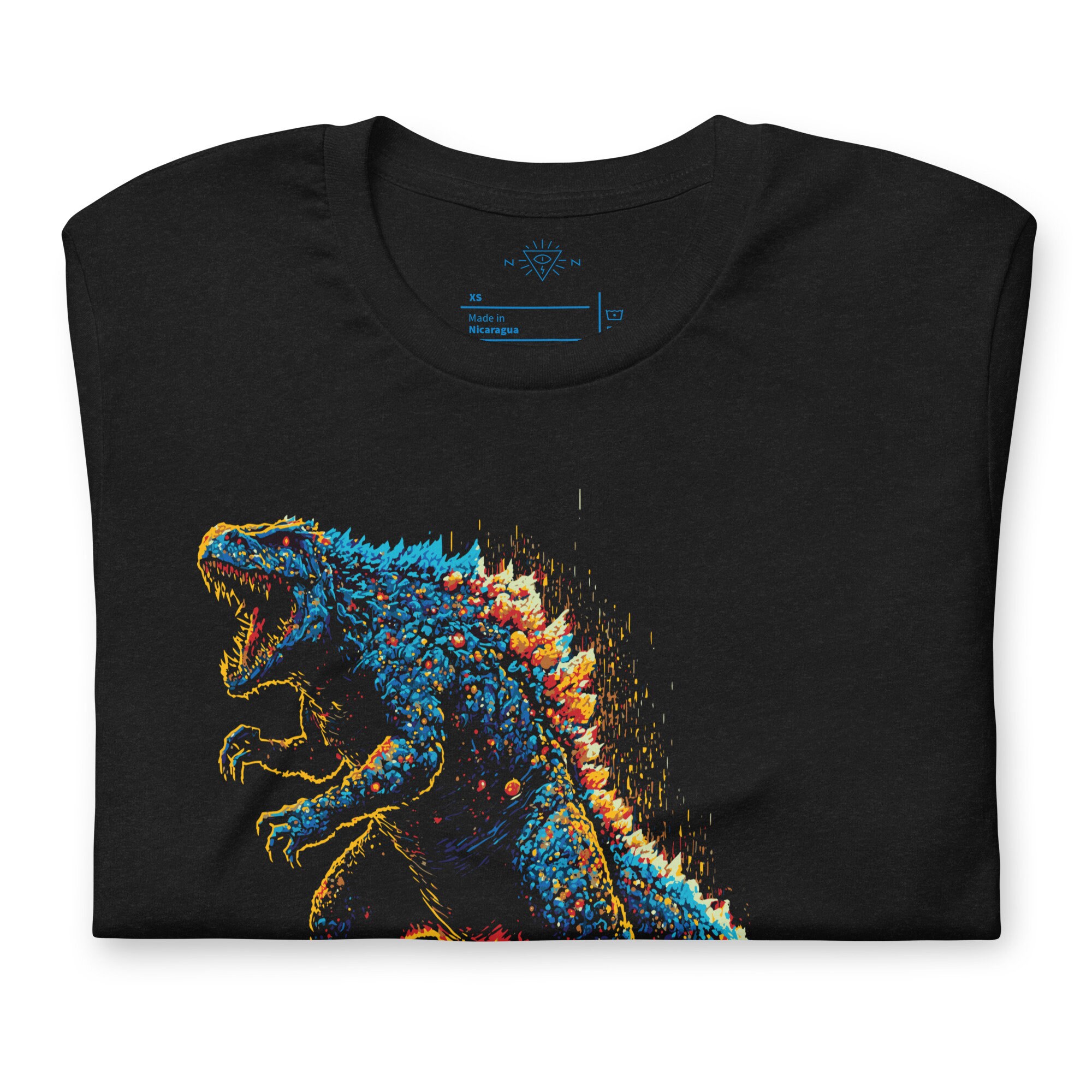 Vintage Godzilla Pixel Art 8-bit Gaming Inspired T-shirt - Etsy Australia