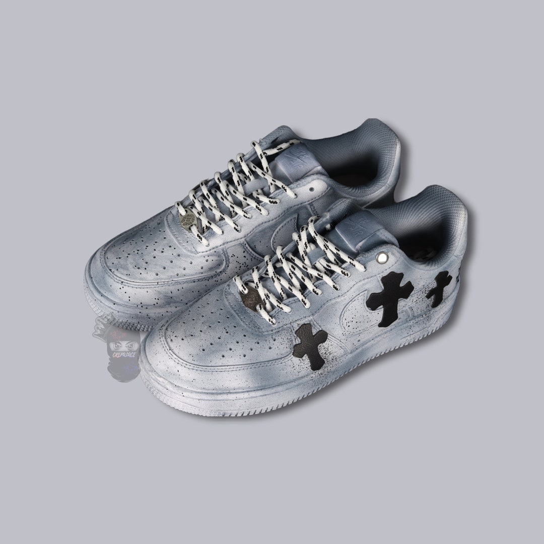 Custom AF1 'chrome Crosses' - Etsy