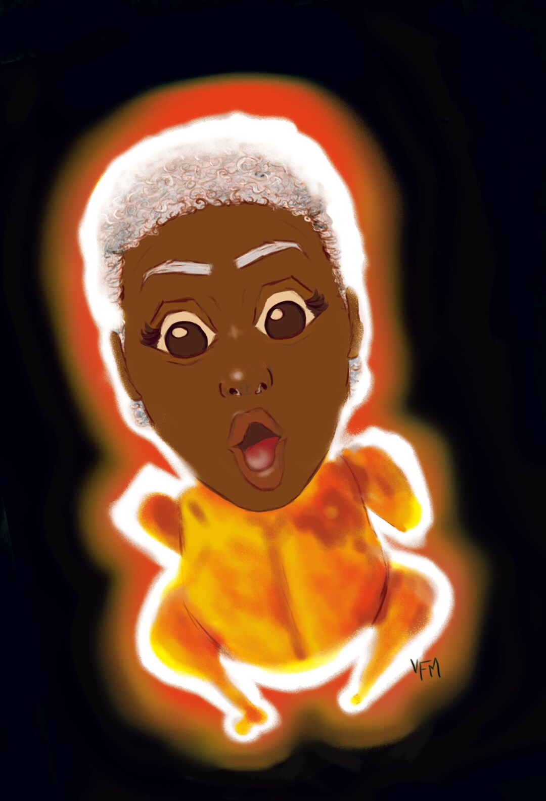 Doechii Rapper as a Cooked Chicken Print - Etsy