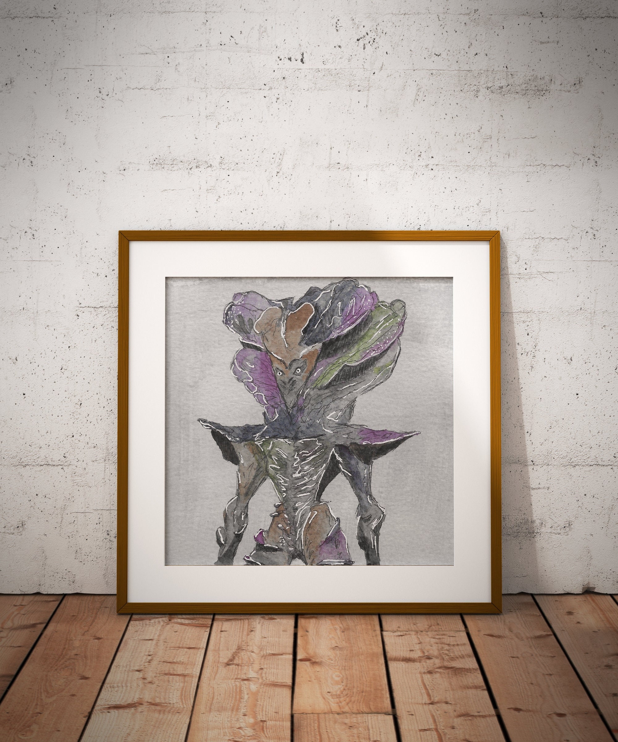 Baldur's Gate 3 Myconid Underdark Watercolor Fanart Digital Printable ...